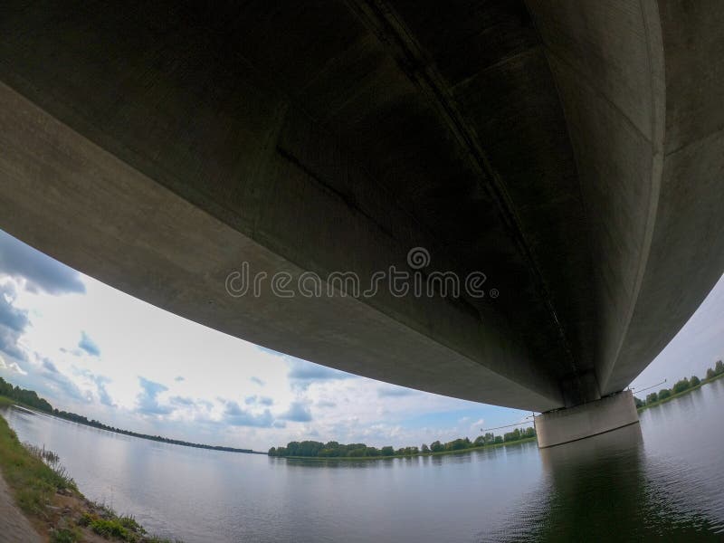 Lake and a Stone Bridge Over it Stock Image - Image of stone ...