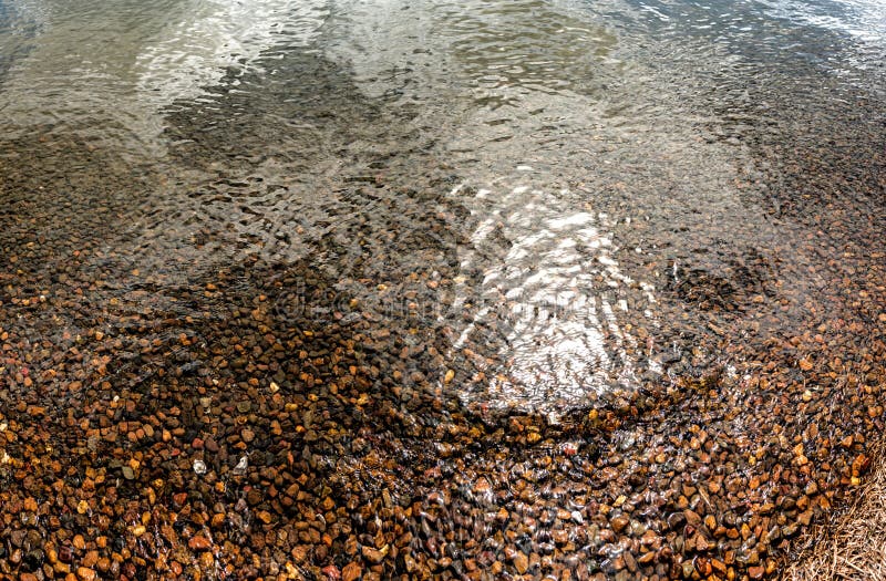 Lake Stones in Water, Panoramic Format Stock Photo - Image of stones ...