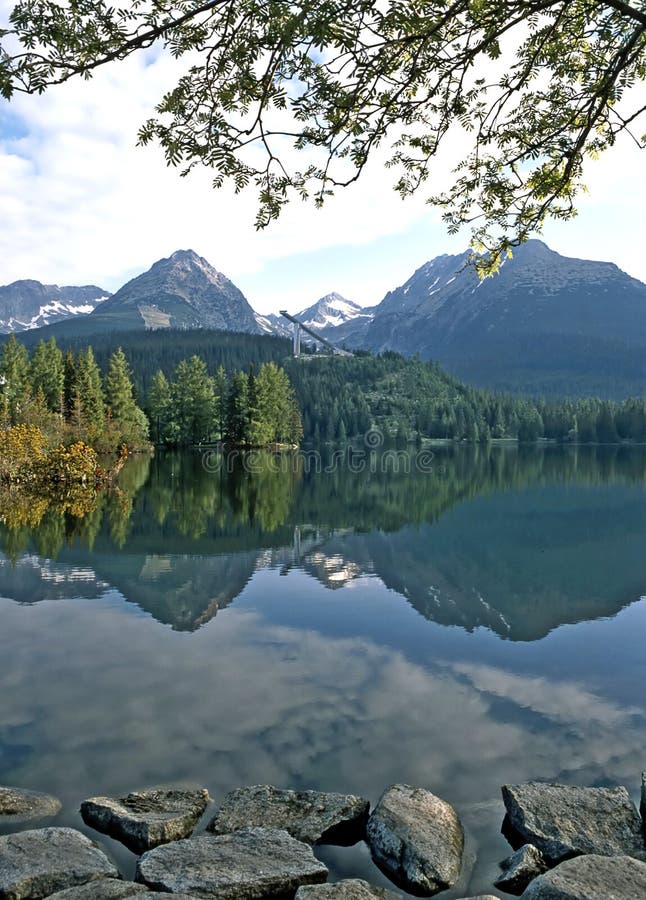 Lake Strba, Slovakia stock photo. Image of autumn, strba - 89564862