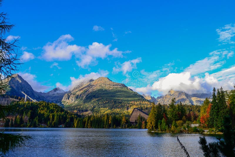 Lake Strba, Slovakia stock photo. Image of autumn, strba - 89564862