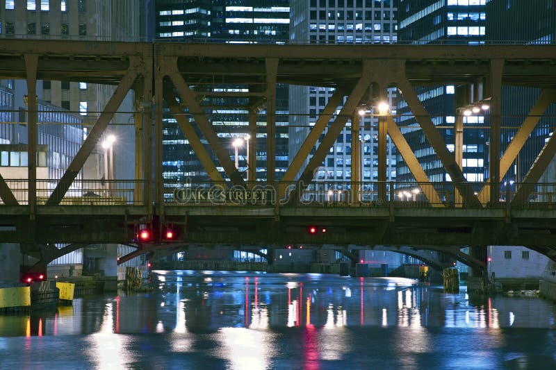 Lake Street Bridge Chicago stock image. Image of closeup - 28671541