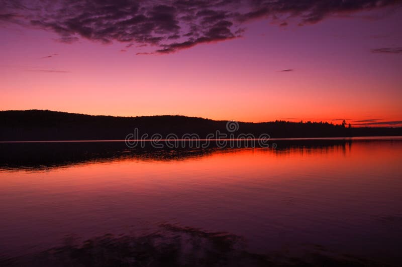 Lake at Sunset stock image. Image of nature, water, sunset - 60523121