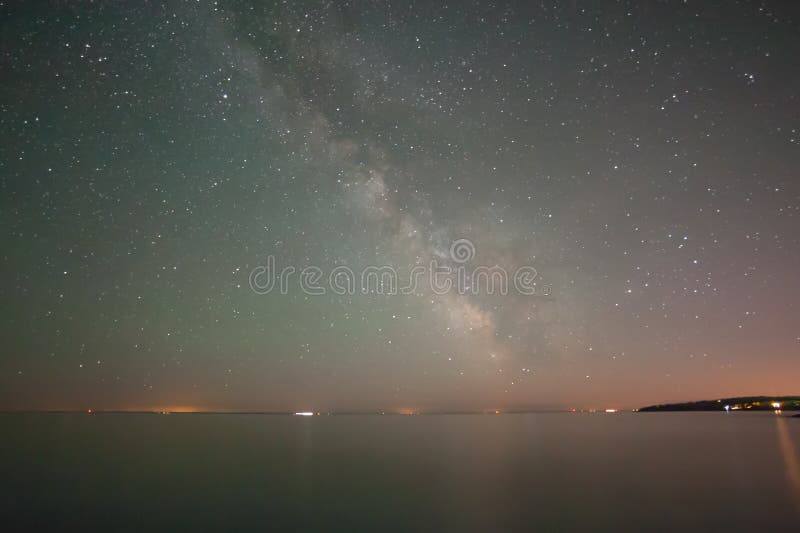 Lake superior milky way stock photo. Image of lily, beauty - 104010400