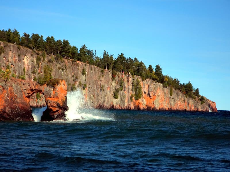 Lake Superior north shore stock image. Image of shoreline - 6515609
