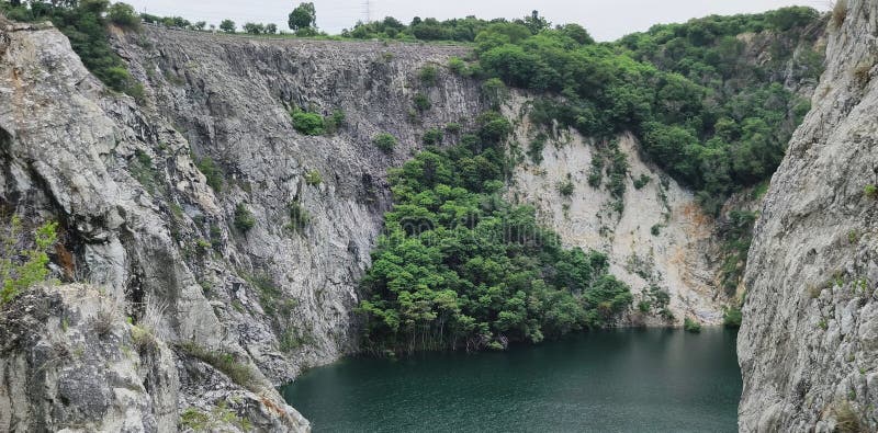 Generic Vegetation Grows on Steep Canyon Cliffs Stock Photo - Image of ...