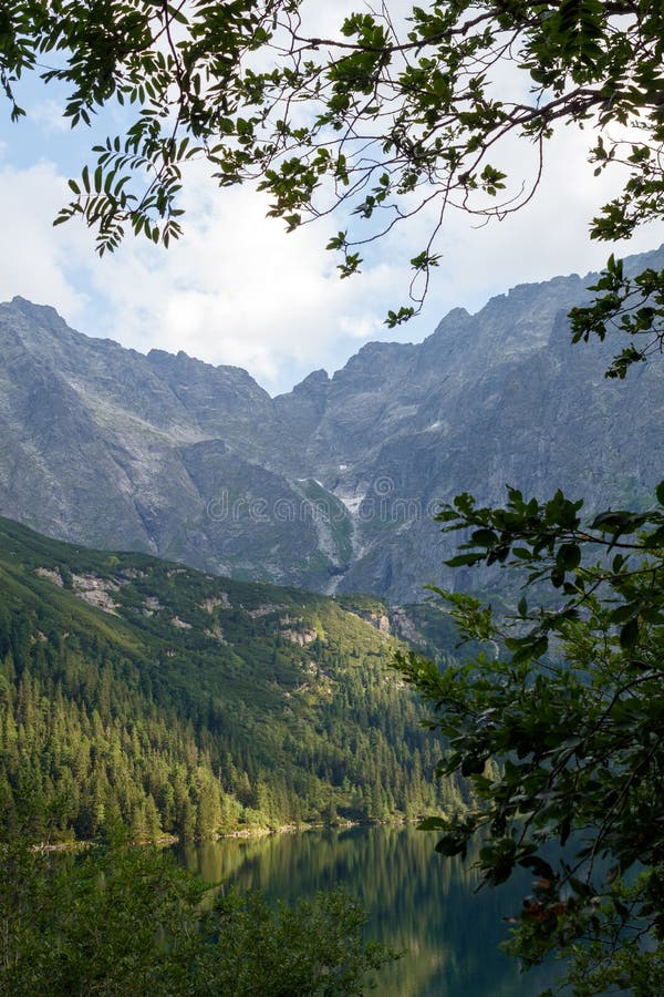 Lake in Tatry Mountains stock photo. Image of nature - 259998720