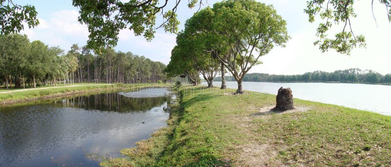 Lake Taylor, Largo, Florida Stock Photo - Image of levee, panoramic ...