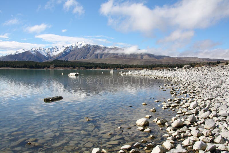 Lake Pukaki, Hydro Power Station, New Zealand Stock Photo - Image of ...