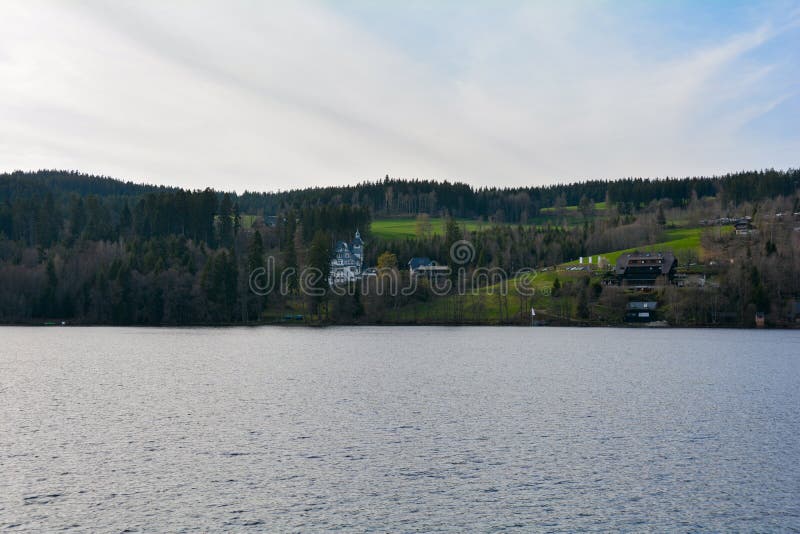 On the Lake Titisee with a View of the Shore Stock Image - Image of ...