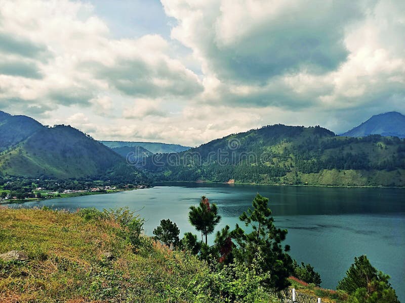 Lake Toba View at Sibebea Area Stock Image - Image of toba, sibebea ...