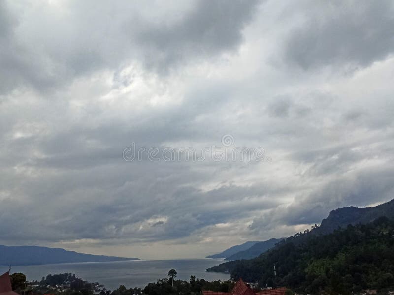 Lake Tobe, Kaldera stock image. Image of kaldera, tobe - 266255187