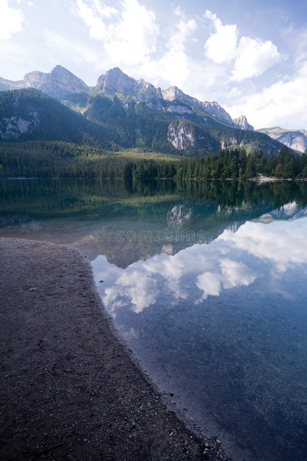 Lake Tovel, stock photo. Image of brenta, trentino, tovel - 10786548