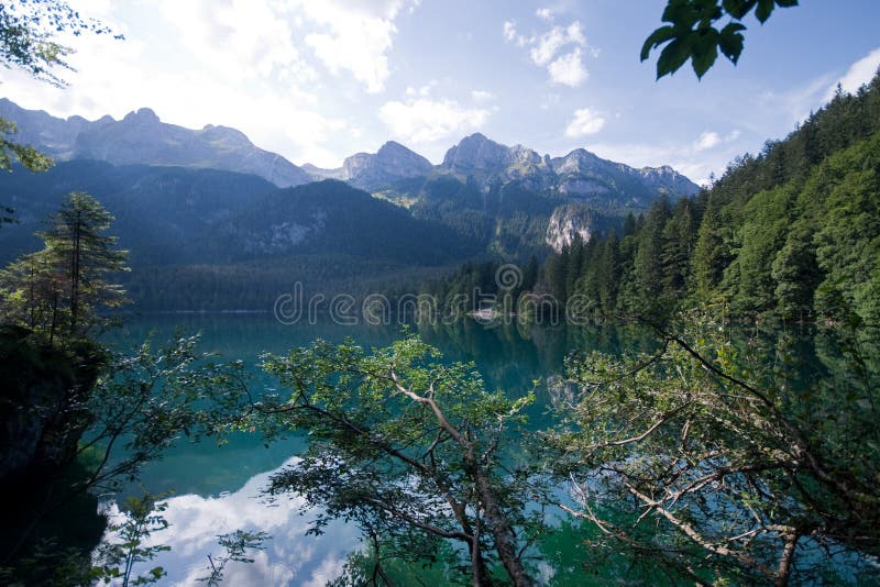 Lake Tovel stock image. Image of italy, mountain, tovel - 11580855