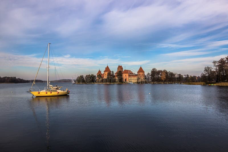 Lake of Trakai, Lithuania editorial image. Image of outdoor - 71715875