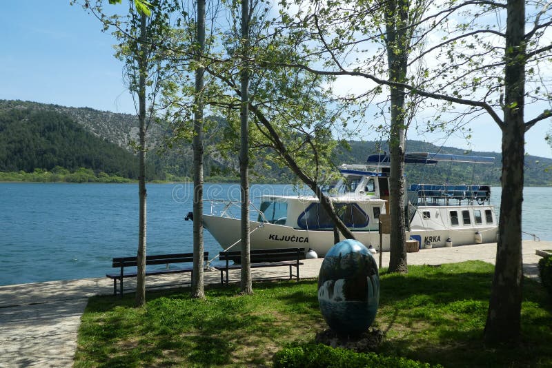 Lake, Tree, Vehicle, Boat stock image. Image of lake - 119412693