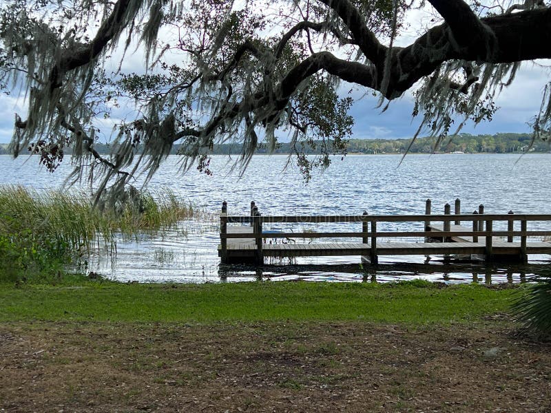 The Lake at Trimble Park in Mount Dora, Florida on a Sunny Day Stock ...