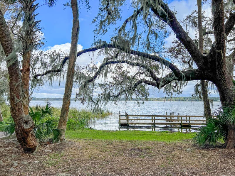 The Lake at Trimble Park in Mount Dora, Florida on a Sunny Day Stock ...