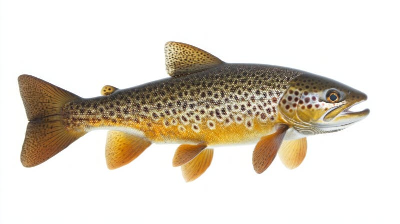 Lake Trout Known for Its Striking Colors and Patterns is Displayed ...
