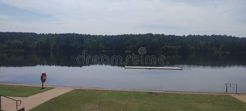 Lake Tyler swimming area stock photo. Image of waterway - 229502664