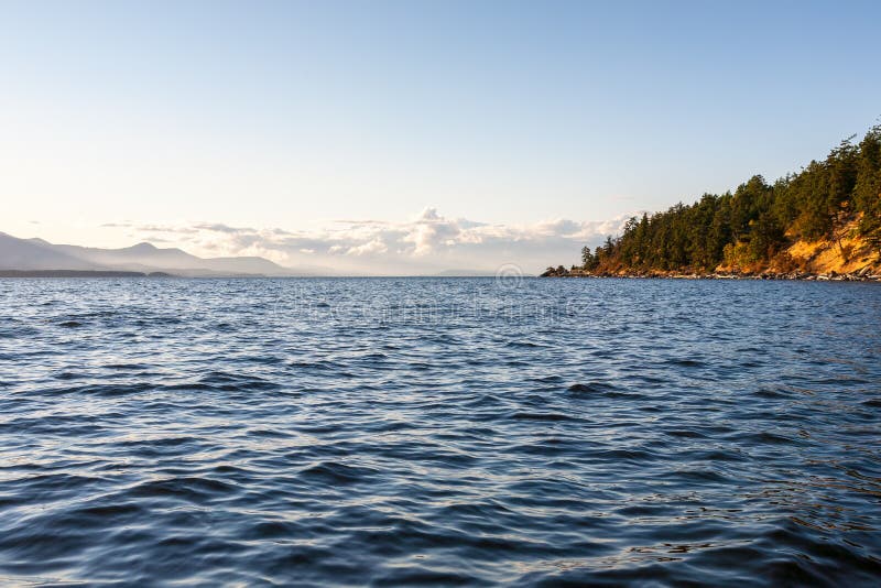 Lake under blue cloudy sky stock photo. Image of nature - 53136850