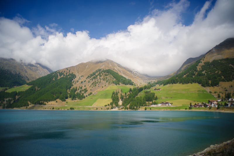 Lake Val Senales stock photo. Image of alpine, touristic - 65237712