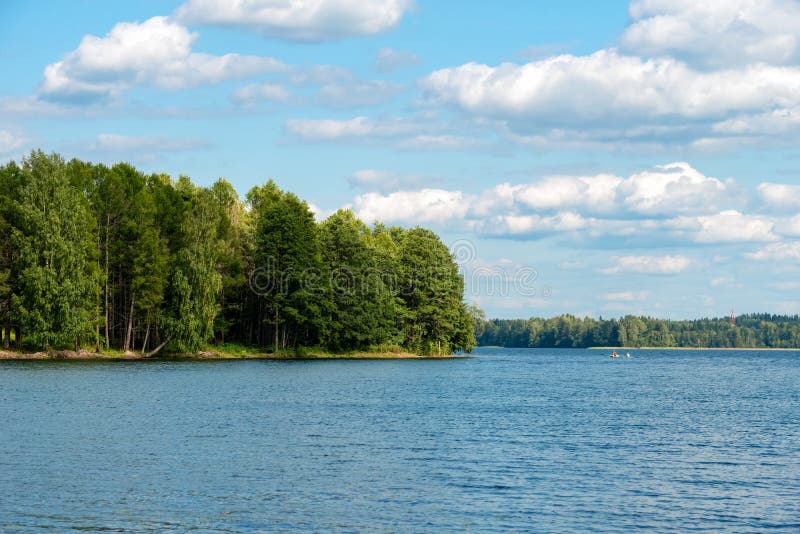 Lake Valdai editorial photo. Image of reflection, grass - 149777241