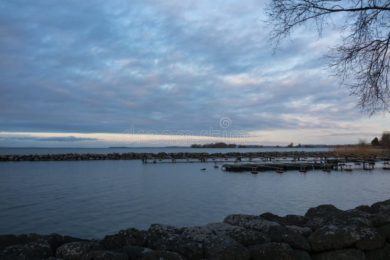Lake Vattern stock image. Image of summer, mountains - 105668833