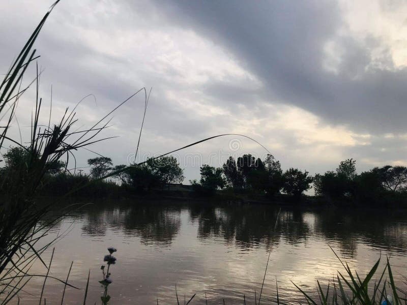 Lake view Daska stock image. Image of shore, daska, evening - 180699695