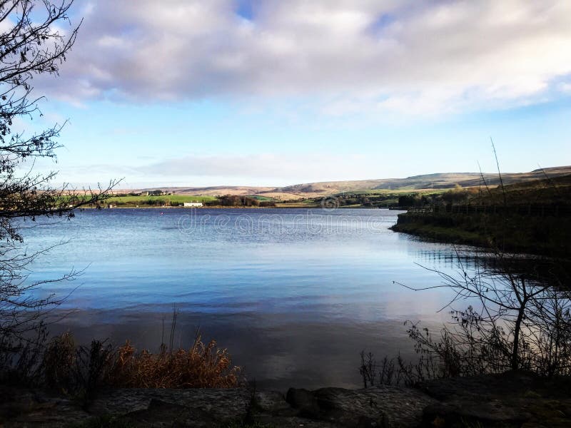 Lake view stock photo. Image of view, littleborough - 104477180