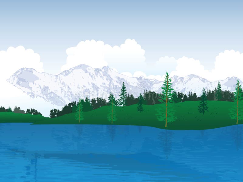 Lake in Top View. Pond, Decorative Pool with Rocks, Plants, Reeds and ...