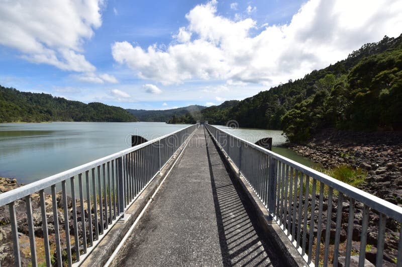 A Deep View from the Water Dam Wall Stock Image - Image of deep, wall ...