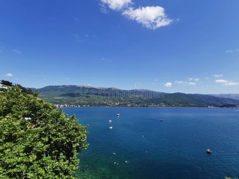 Lake View in Ohrid, Northern Macedonia Stock Image - Image of ohrid ...