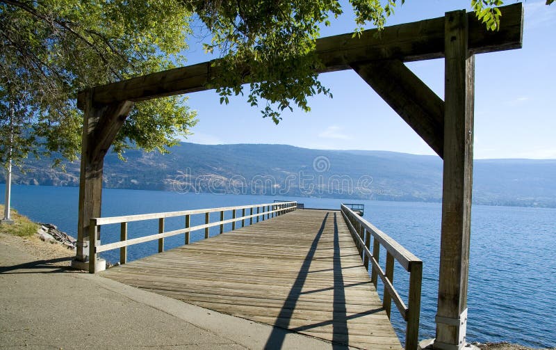 Lake View from the Pier stock photo. Image of dock, retreat - 5043676