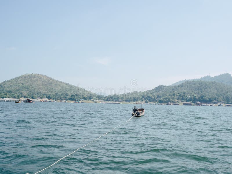 Lake view from raft. stock photo. Image of nature, foliage - 85636810