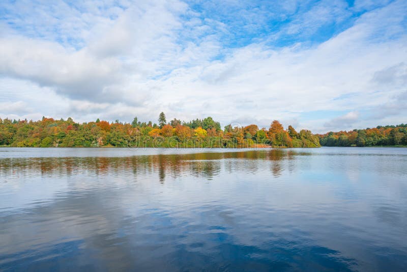 A Lake in Virginia Water in Surrey, UK Stock Image - Image of colorful ...