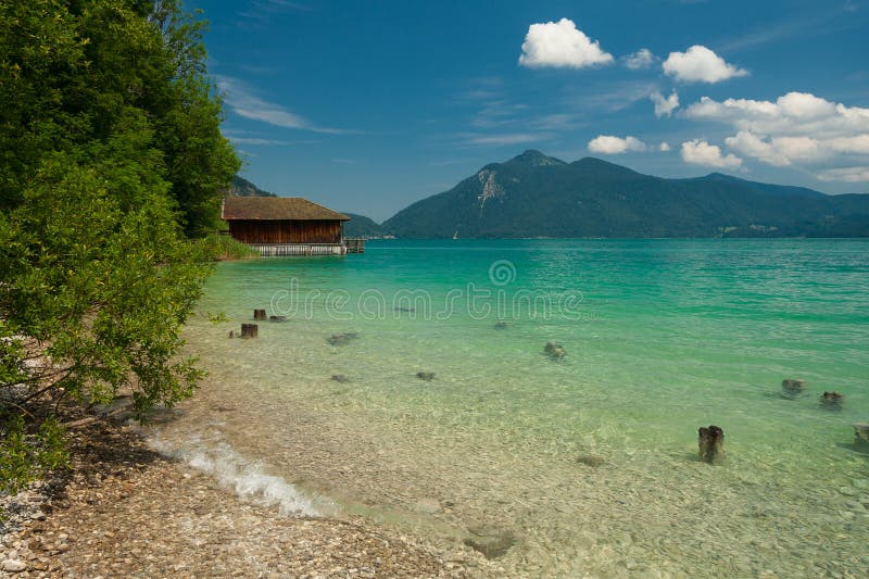 Lake Walchensee in Bavaria - Germany Stock Image - Image of recreation ...