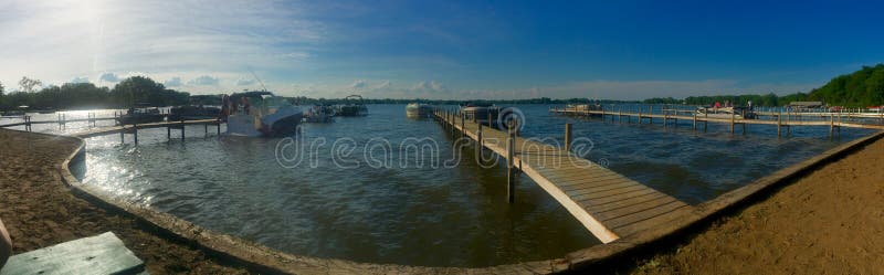 Lakeside stock photo. Image of lakeside, water, pier - 150668942