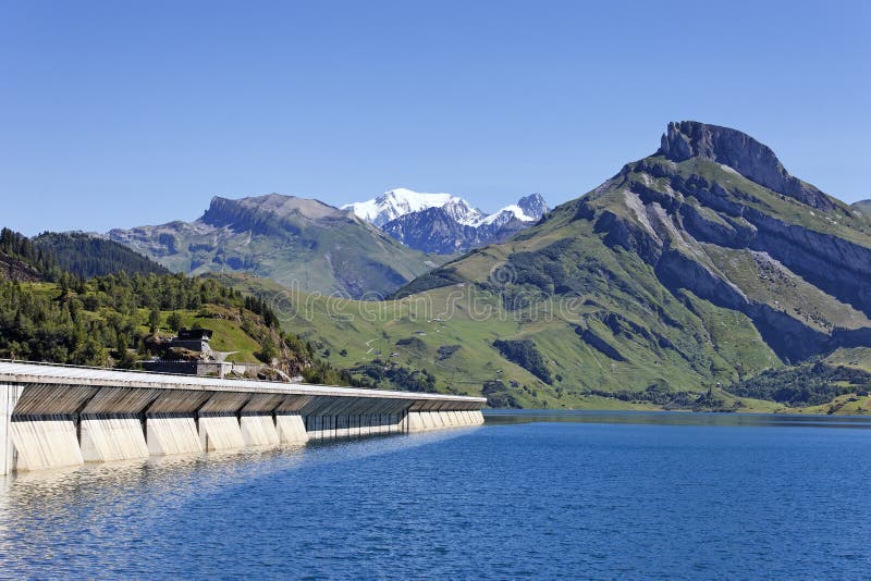 Lake and weir stock image. Image of france, road, lake - 17109097