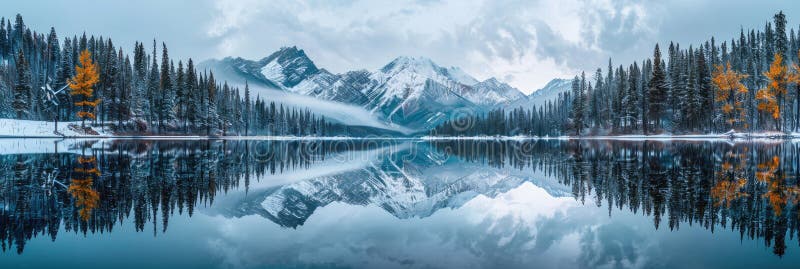 Lake Western Range Alpine Forest Stock Image - Image of sunrise, travel ...