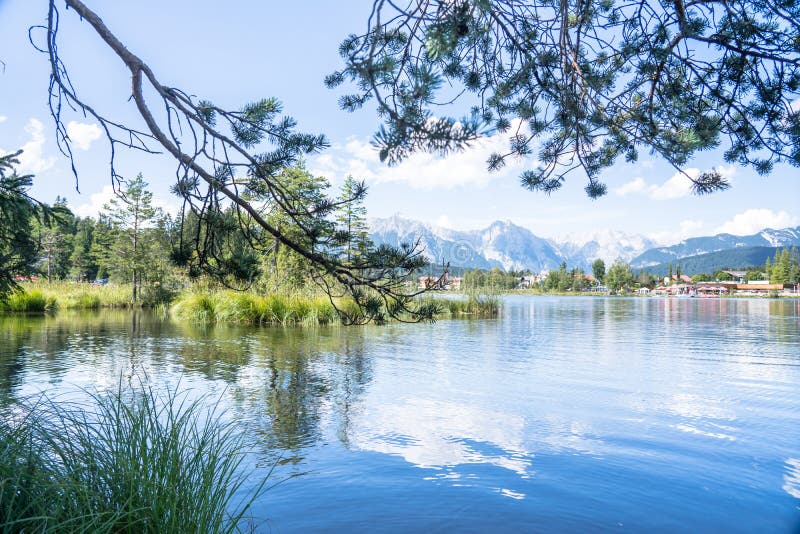 Lake Wildsee at Seefeld in Tirol, Austria - Europe Stock Photo - Image ...
