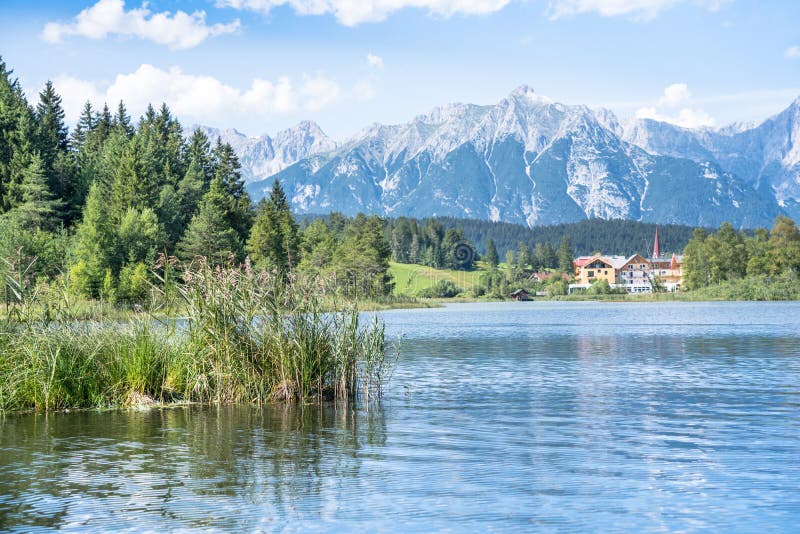 Lake Wildsee at Seefeld in Tirol, Austria - Europe Stock Photo - Image ...