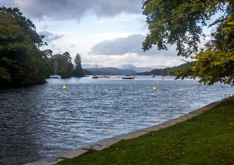 Lake Windermere, Cumbria, UK Stock Image - Image of copy, peaceful ...
