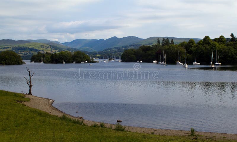 Lake Windermere stock photo. Image of serene, river, green - 89159674