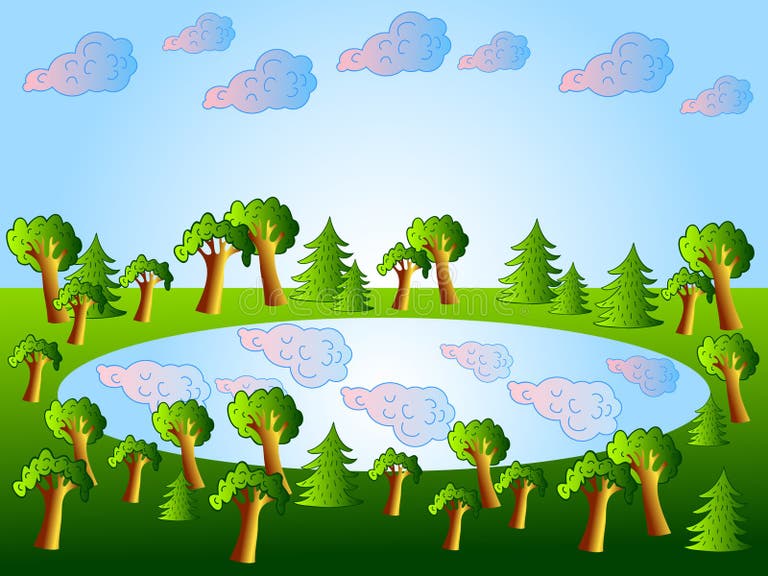 Lake Cartoon Woods Cartoon Stock Illustrations – 1,366 Lake Cartoon ...