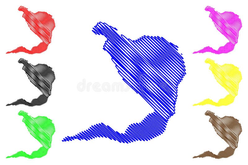 Lake Zarzar (Syrian Arab Republic, Syria) Stock Vector - Illustration ...