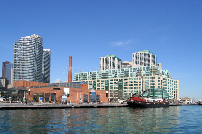 Lakefront condo buildings stock photo. Image of condominium - 3724860