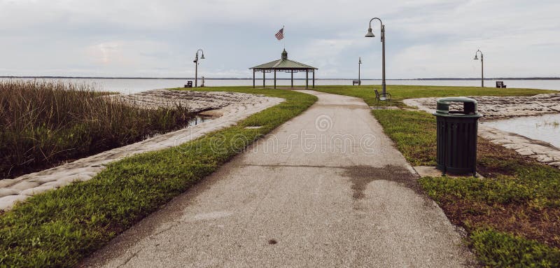 Lakefront Park in St. Cloud Florida Stock Photo - Image of beach ...