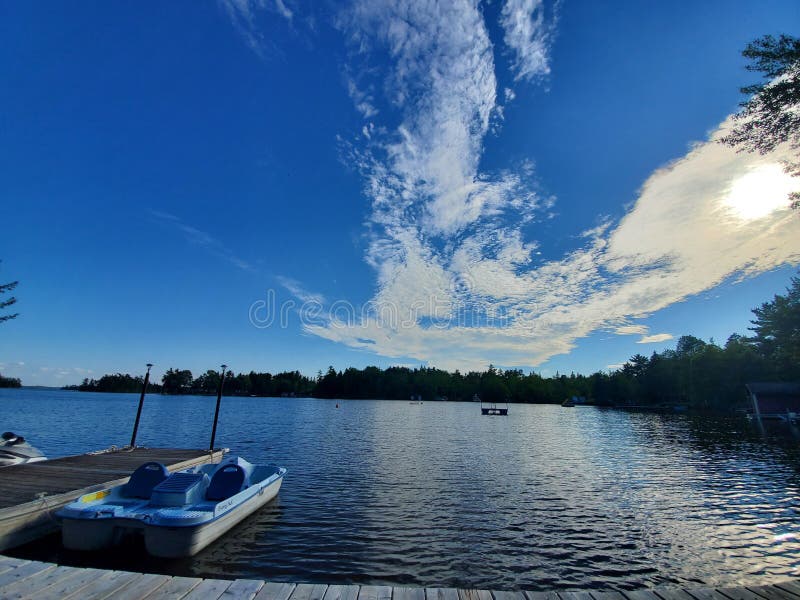 Lakefront views stock image. Image of river, wave, dusk - 192471683