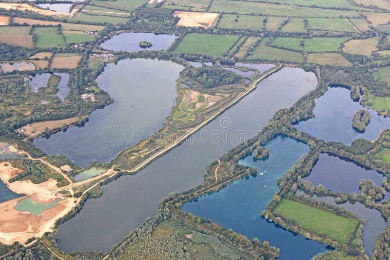 Lakes of the Cotswold Water Park, Gloucester Stock Photo - Image of ...
