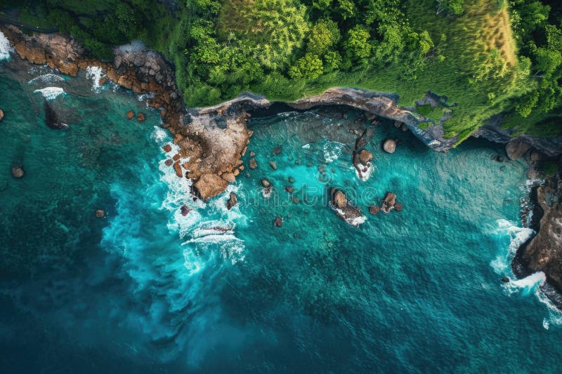 Lakeside forest scenery stock image. Image of aerial - 376963205